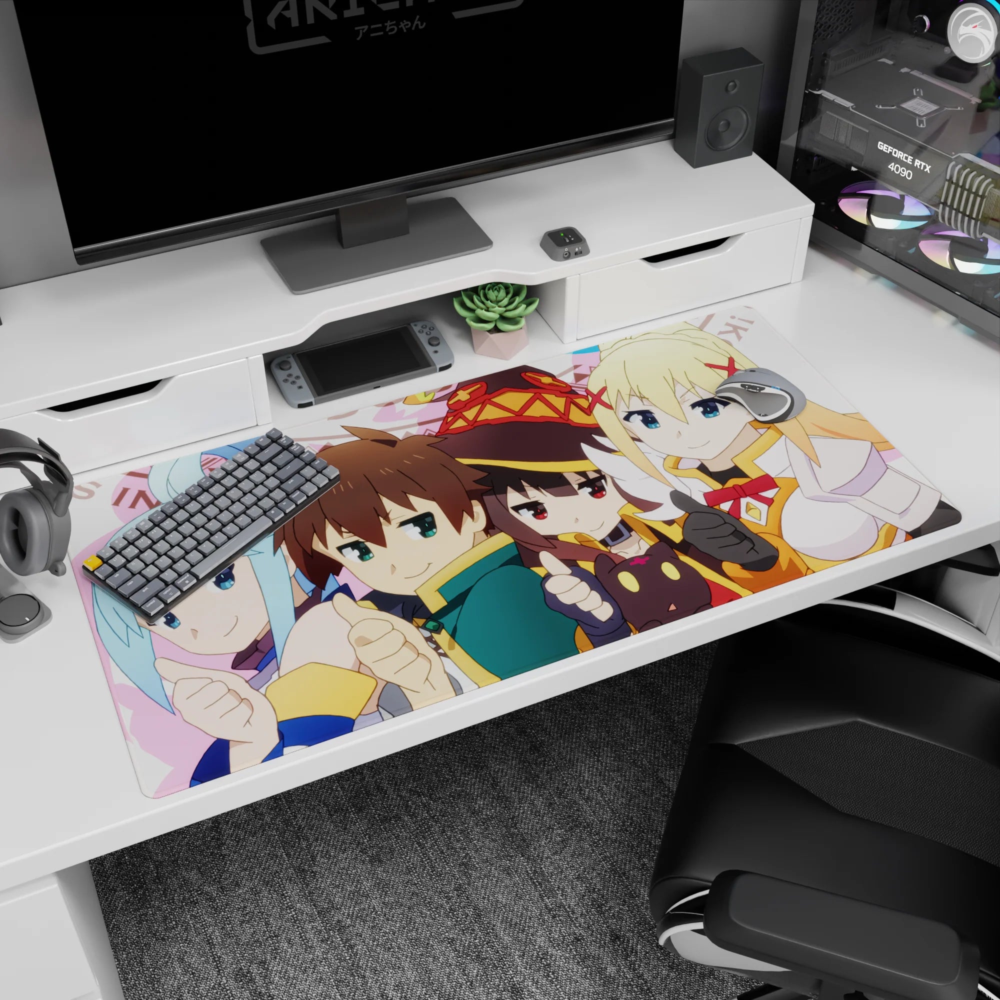 KonoSuba - Anime Mouse Pad and Desk Pad - Chibi Adventure Vibes – AniChan