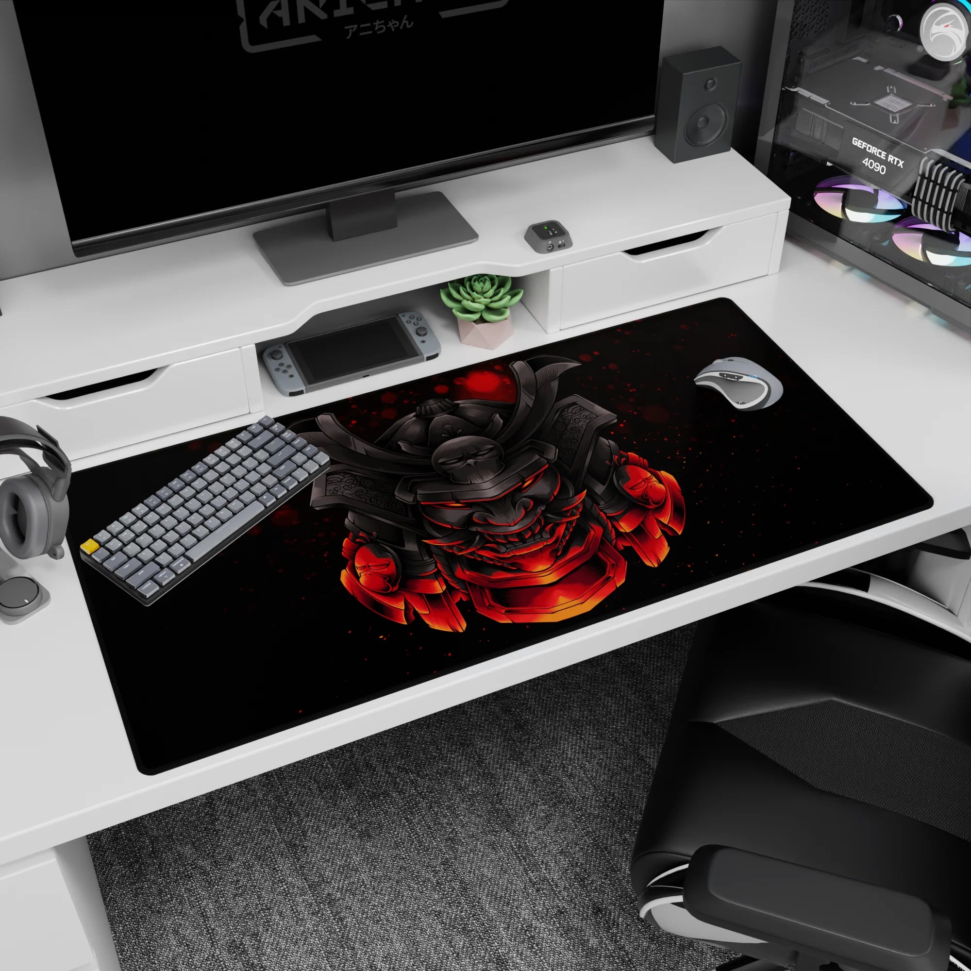Demon Slayer - Anime Mouse Pad and Desk Pad - Ember Samurai Spirit ...