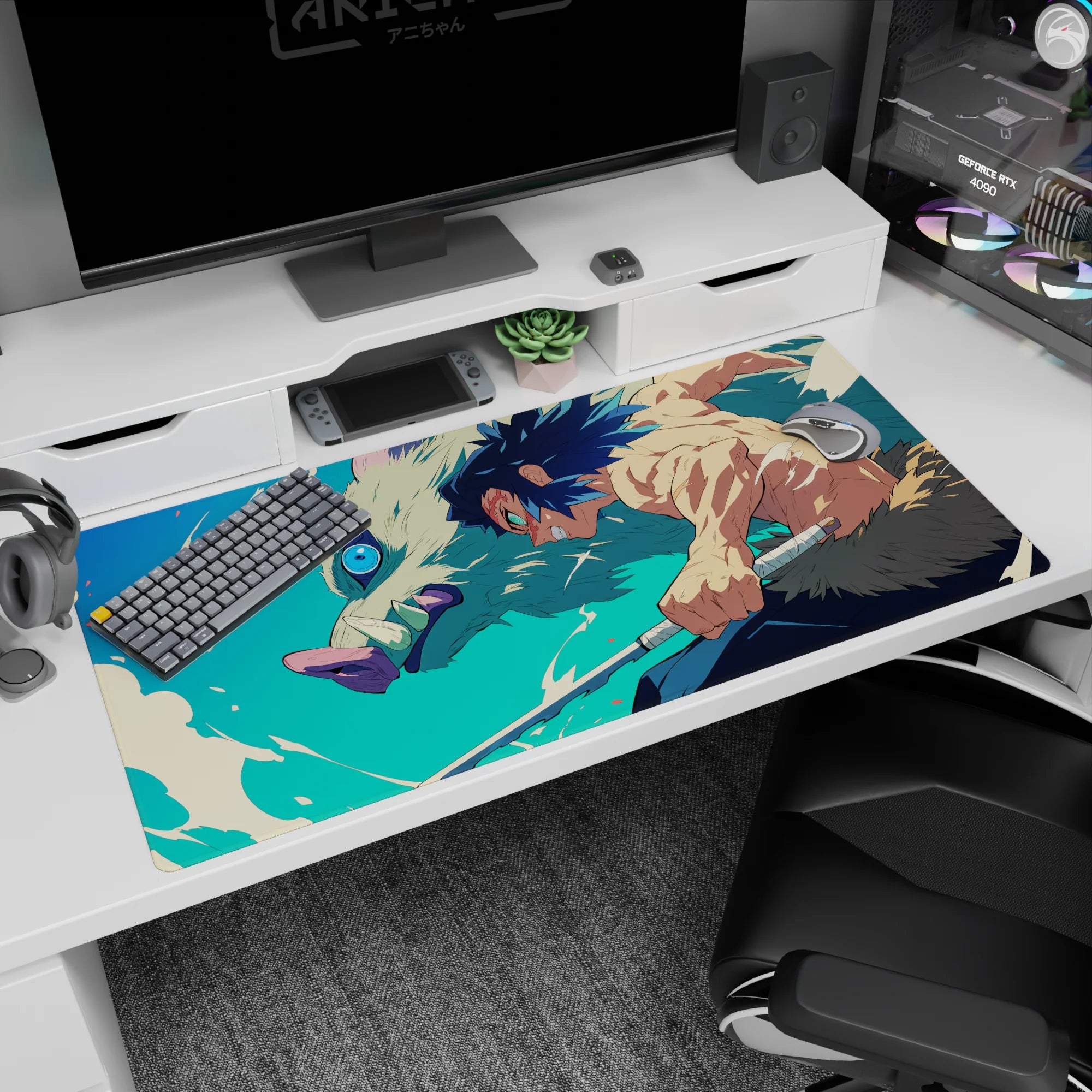 Demon Slayer - Anime Mouse Pad and Desk Pad - Boar Fury – AniChan